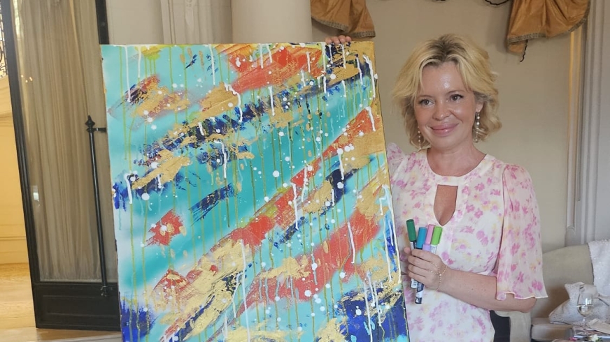 Olga Volga: The Artist Who Paints the World Through Energy and Colour - Monaco Voice